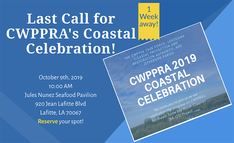 CWPPRA Newsflash - CWPPRA October Newsletter